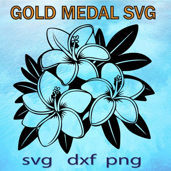 Hawaiian Flower Svg - Etsy