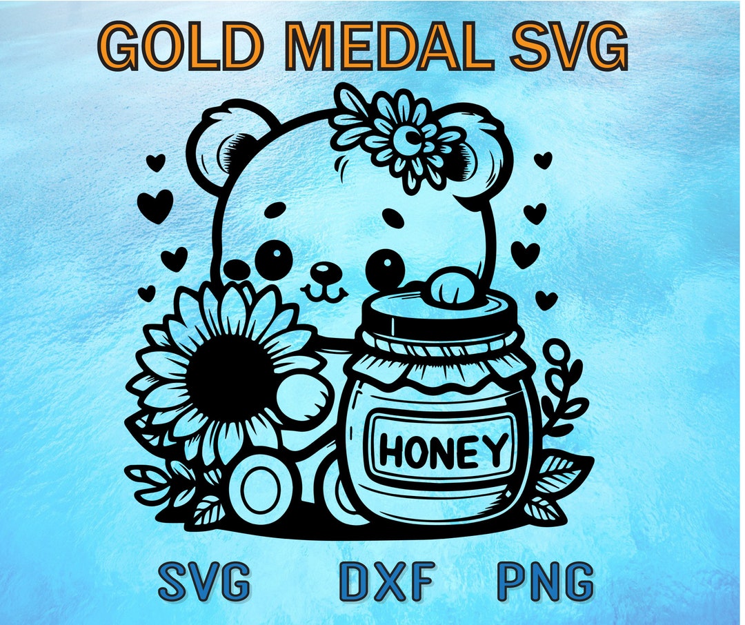 Urso svg, bebê svg, mel svg, berçário svg, girassol svg, flor svg, svg ...
