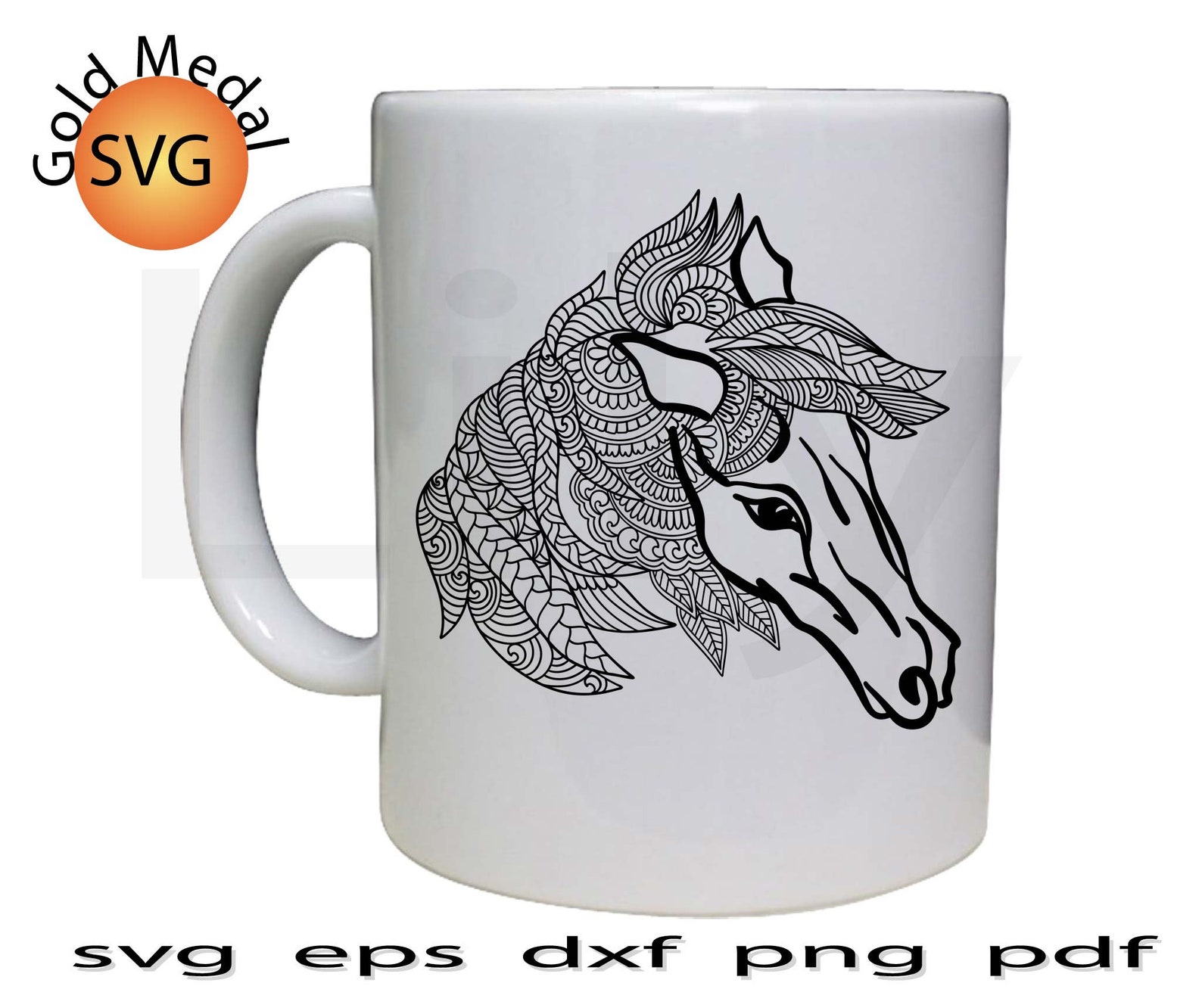 Horse Svg Horse Mandala Svg Horse Svg Files Animal Mandala - Etsy Canada