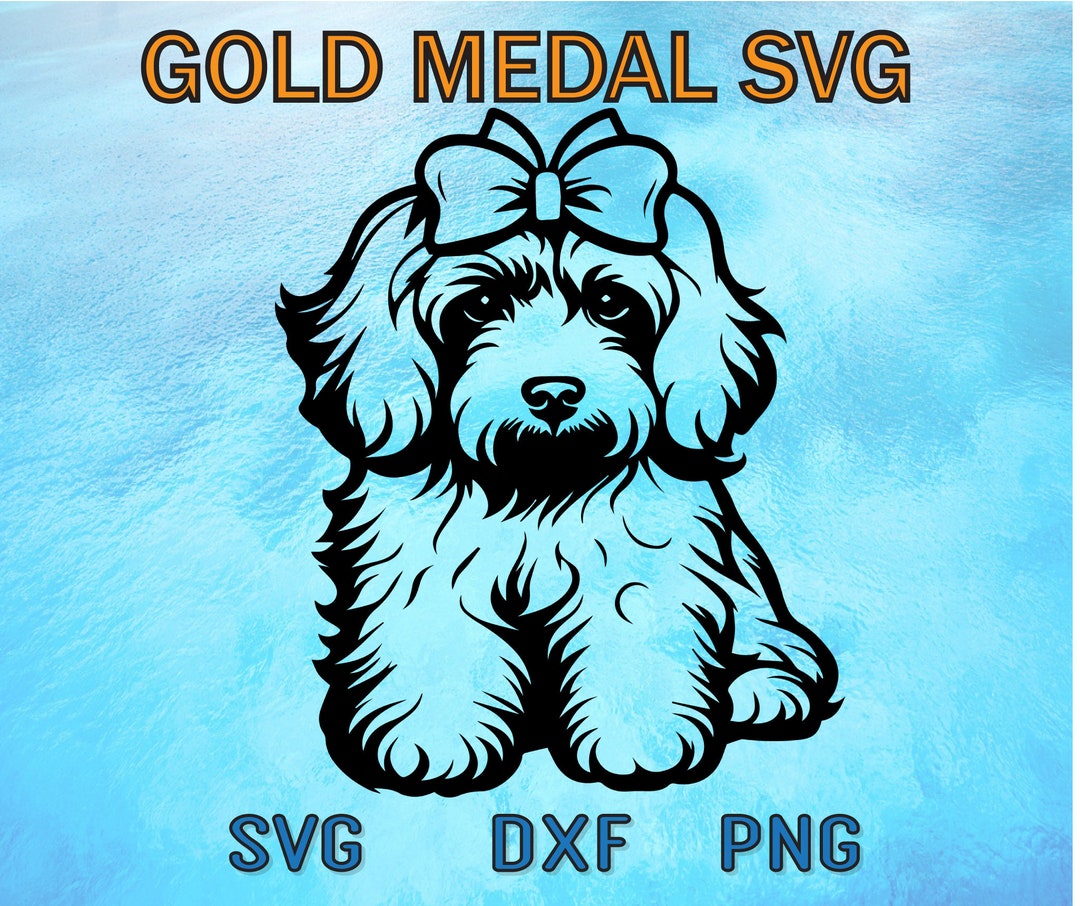 Labradoodle Puppy SVG PNG EPS Instant Download Doodle Dog Breed Decor ...