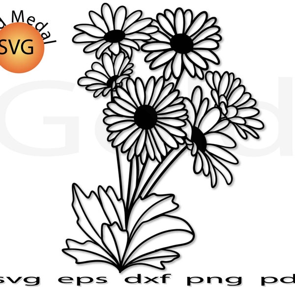 Gerber Daisy Bouquet - Etsy