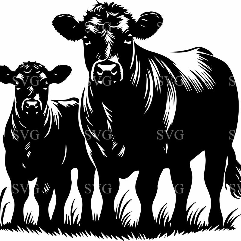 Cow Svg - Etsy