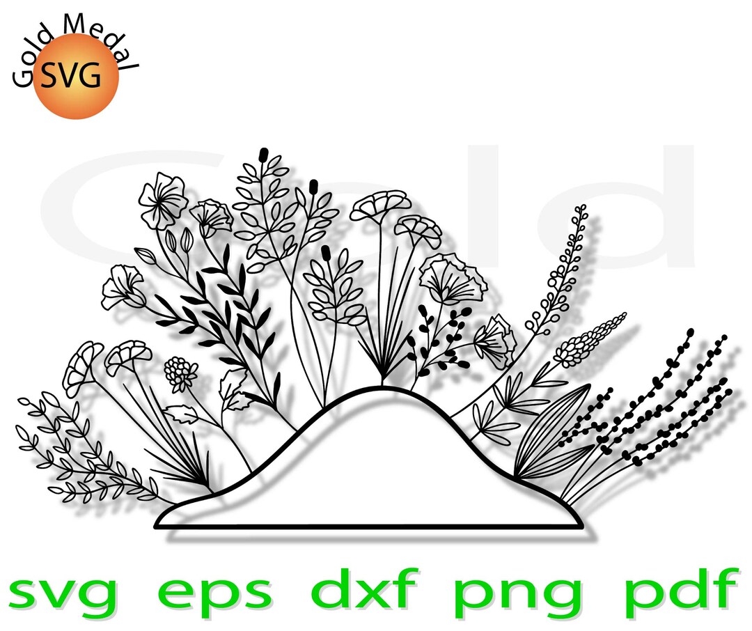 Wildflower Svg Floral Svg Flower Svg Wild Flower Svg - Etsy