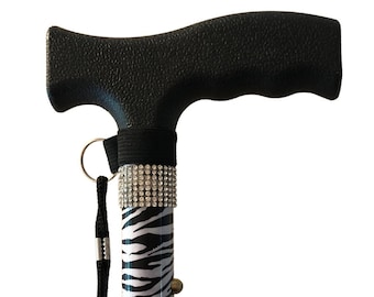 Blue Floral Diamond Walking Cane - Etsy