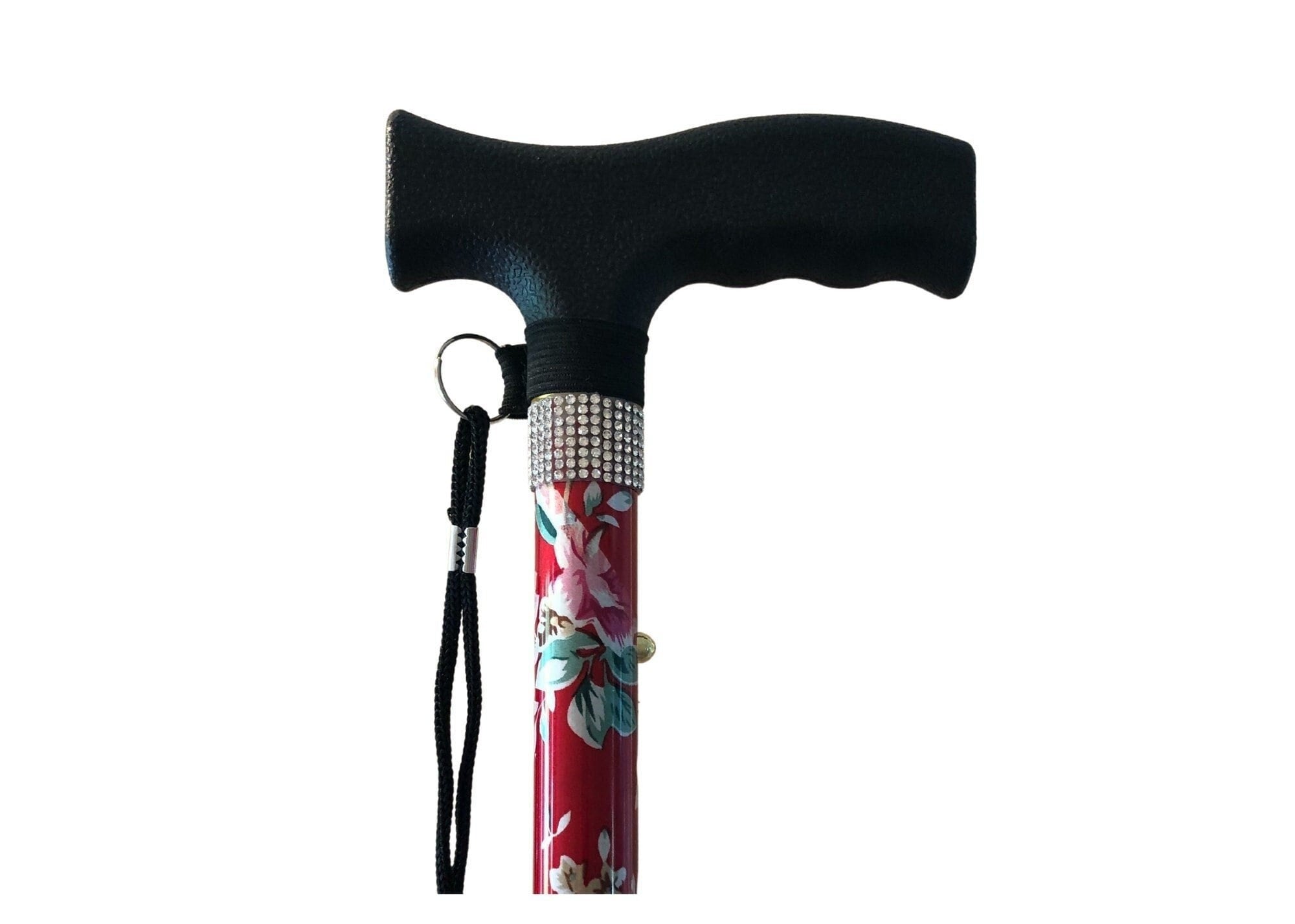 Red Floral Diamond Walking Cane - Etsy