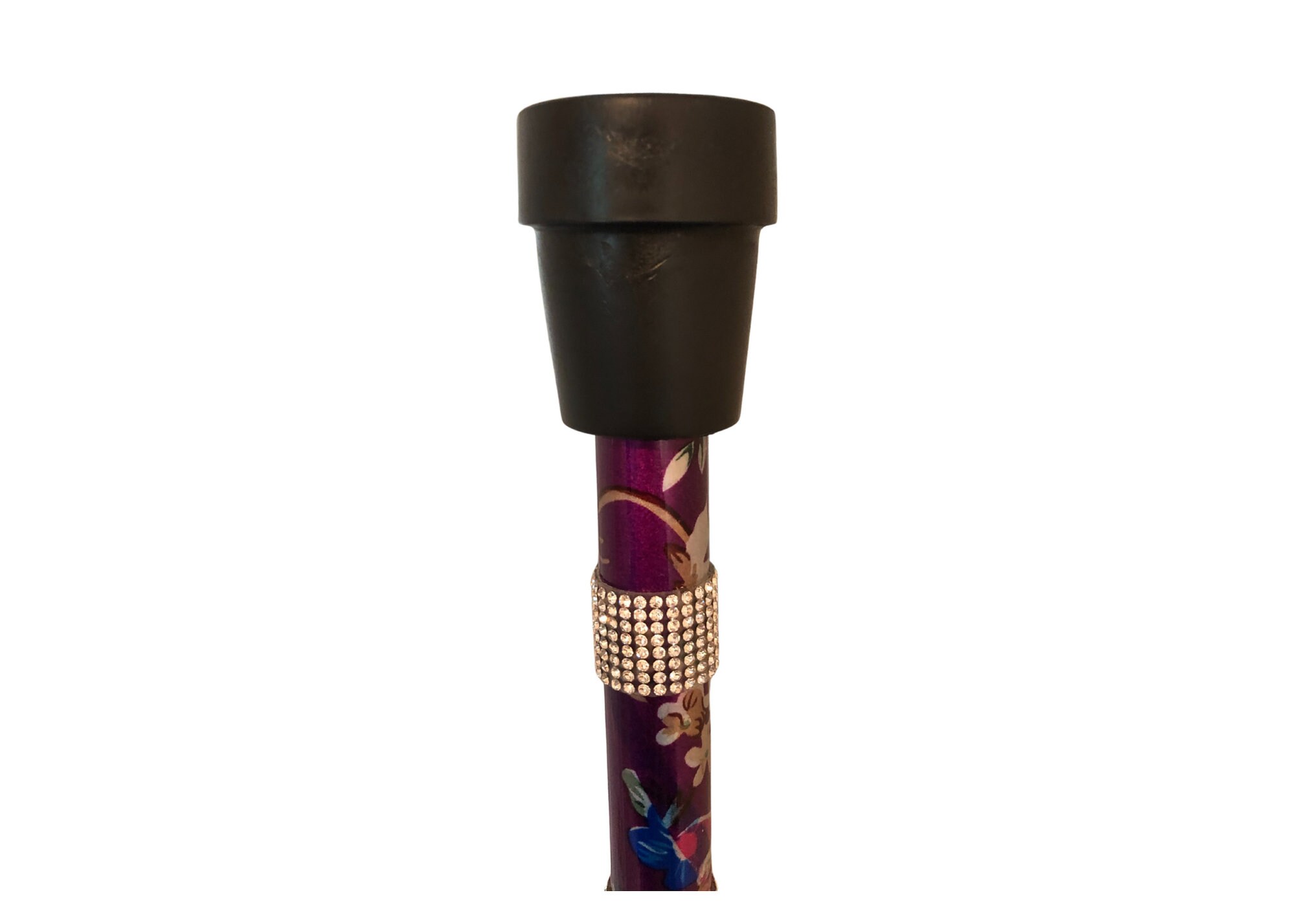 Purple Floral Diamond Cane - Etsy