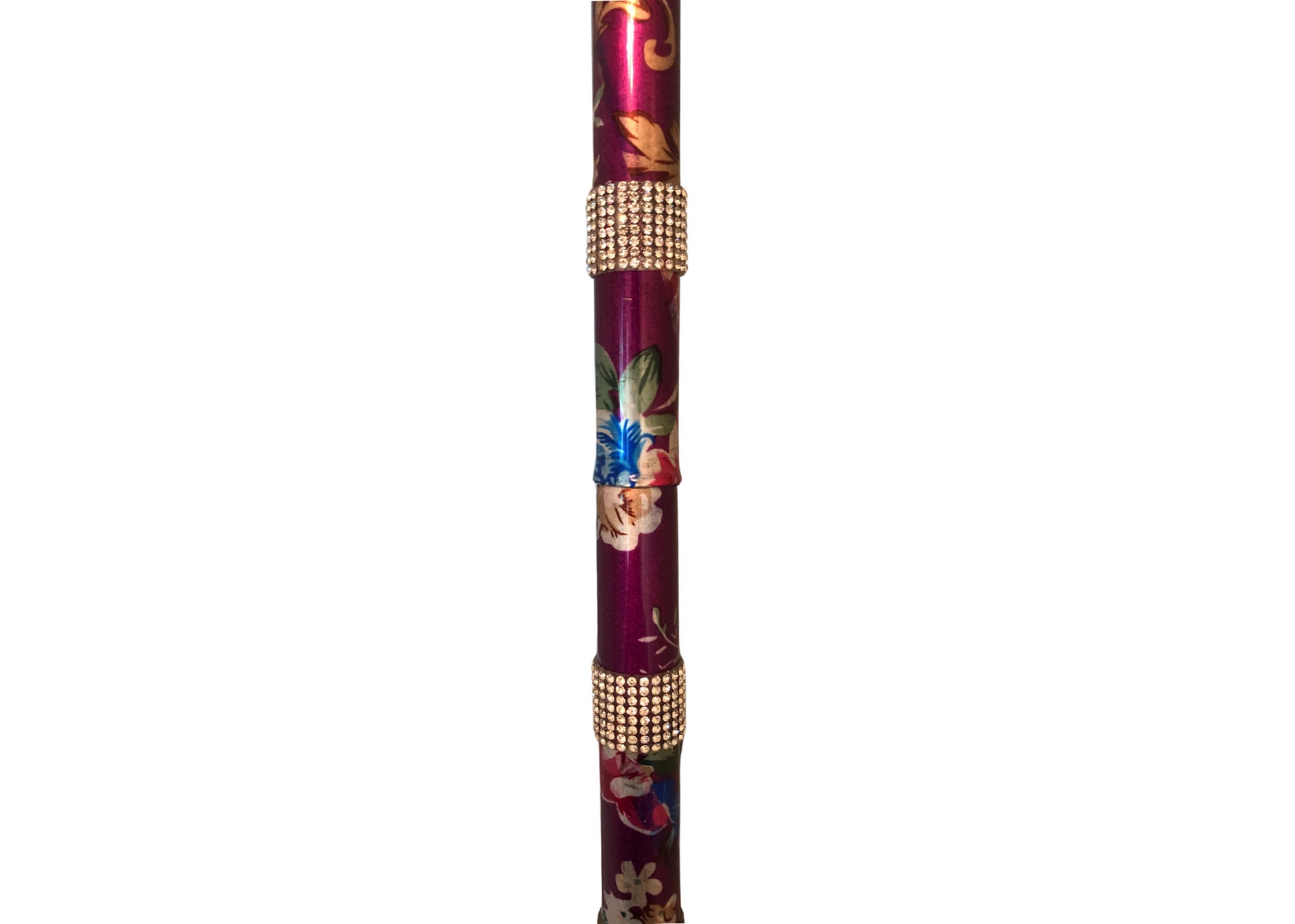 Purple Floral Diamond Cane - Etsy