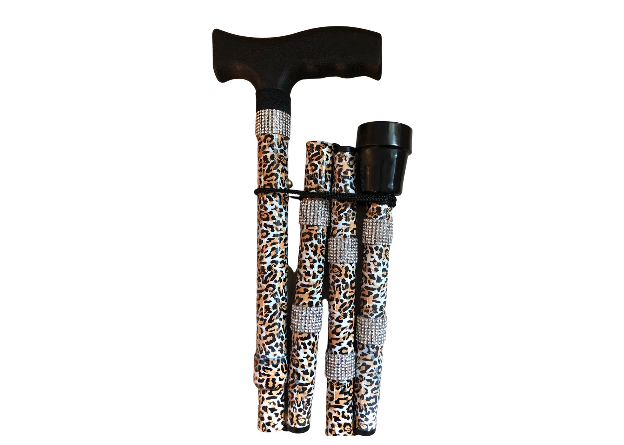 Cheetah Diamond Walking Cane - Etsy