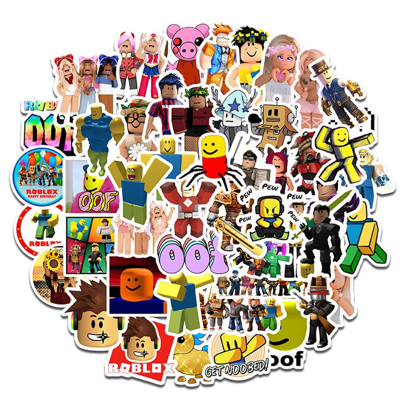 Roblox 50 Pack Stickers Pegatinas de vinilo Pegatinas | Etsy