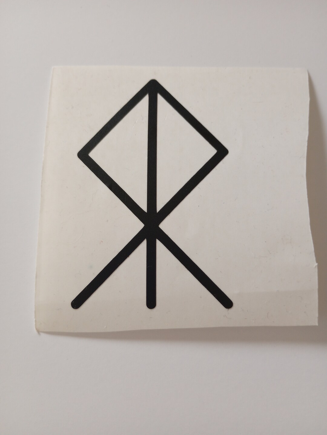Permanent Adhesive Vinyl Courage Rune Decal, Viking Courage Rune, Car ...