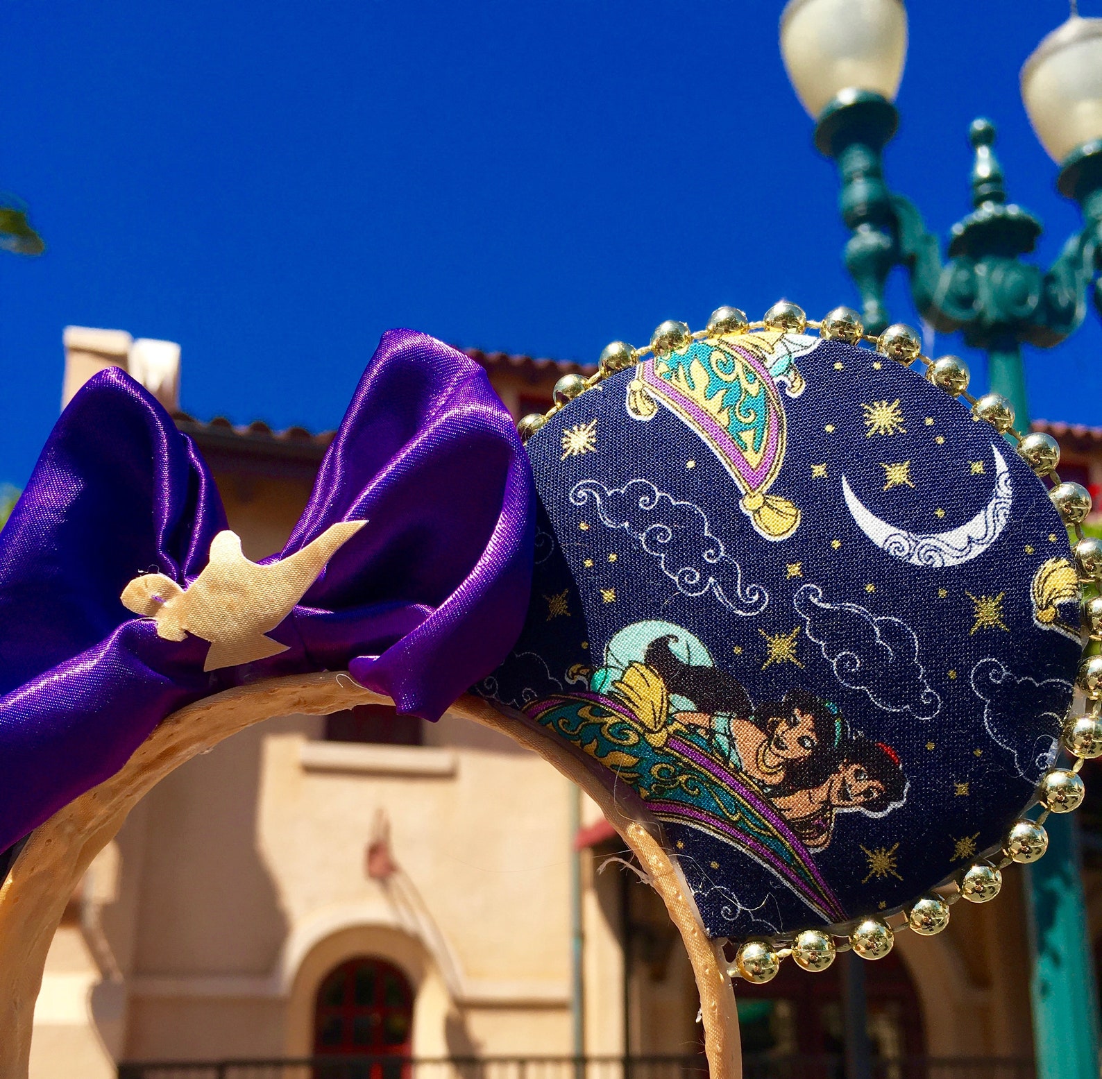 Purple Golden Aladdin Disney Minnie Mouse Ears - Etsy