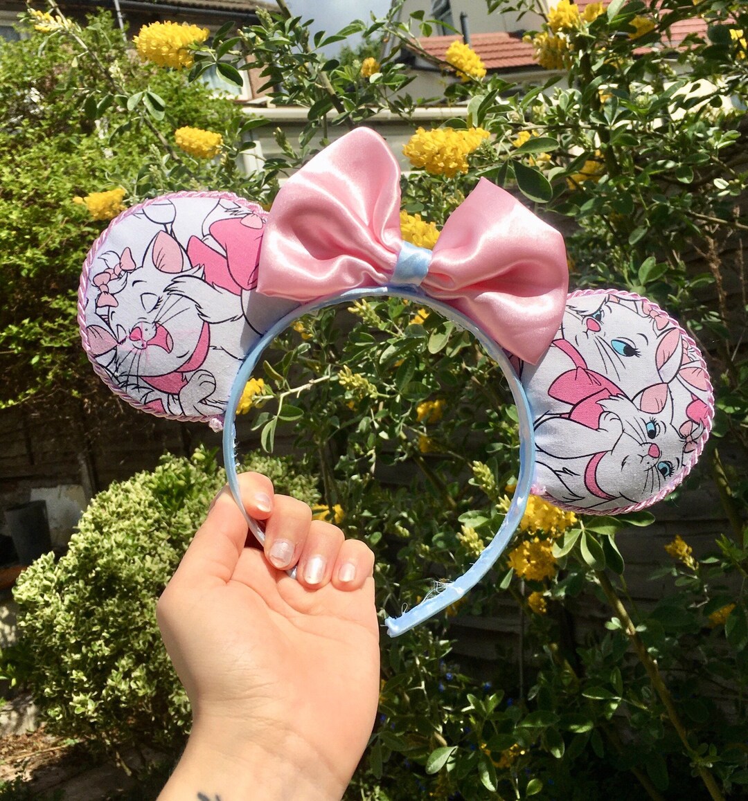 Aristocats Marie Pink Blue Disney Mickey Mouse Ears Classic 90s Disney ...
