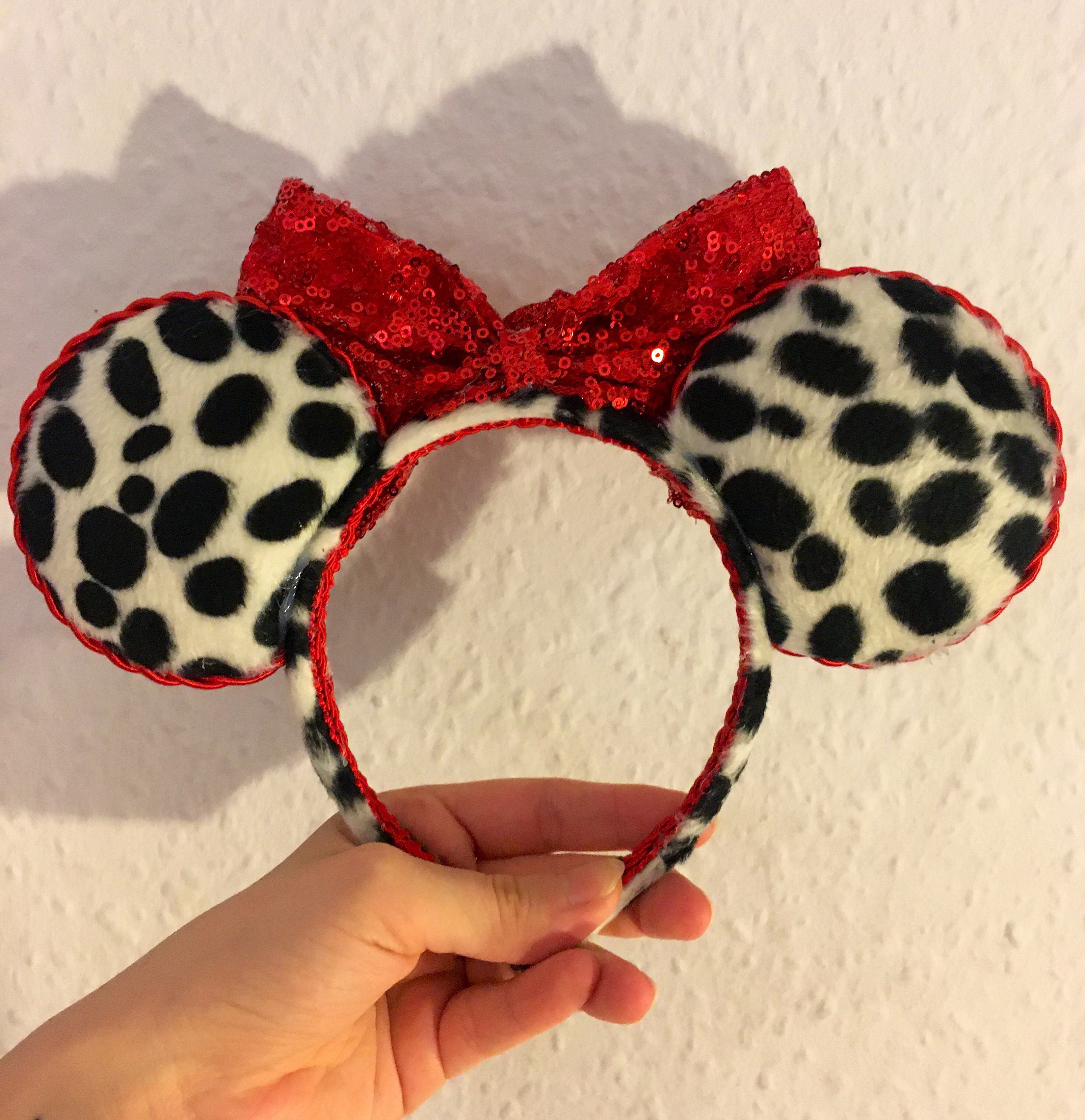 101 Dalmatians Disney Ears Headband Red Dalmatians Lucky | Etsy