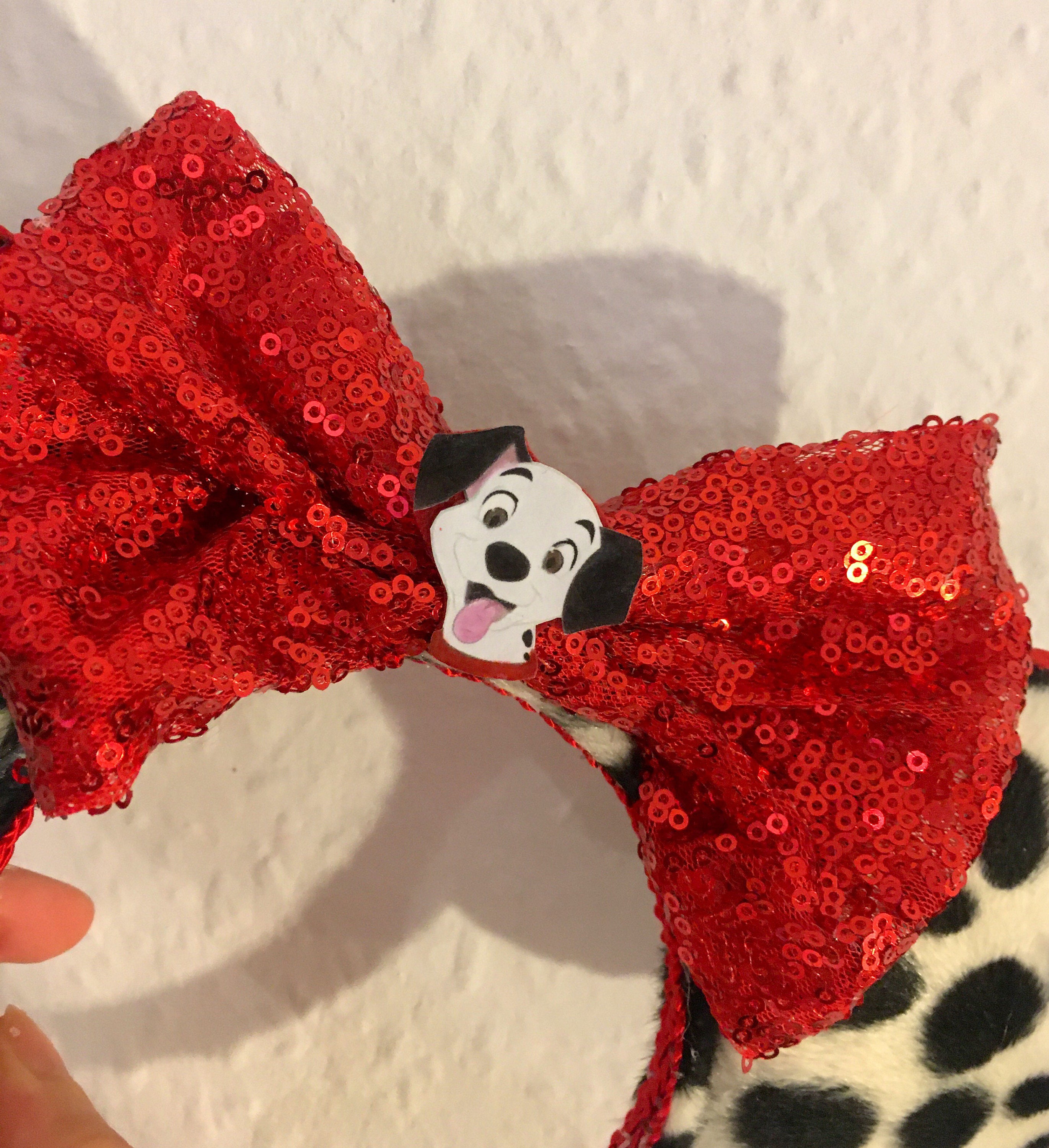 101 Dalmatians Disney Ears Headband Red Dalmatians Lucky | Etsy
