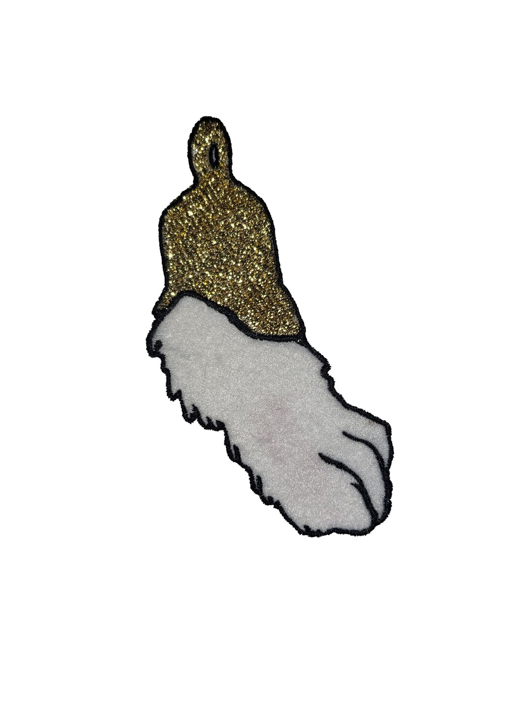 Lucky Rabbit's Foot Iron on Glue Patch Sticker Applique Jackets, DIY ...
