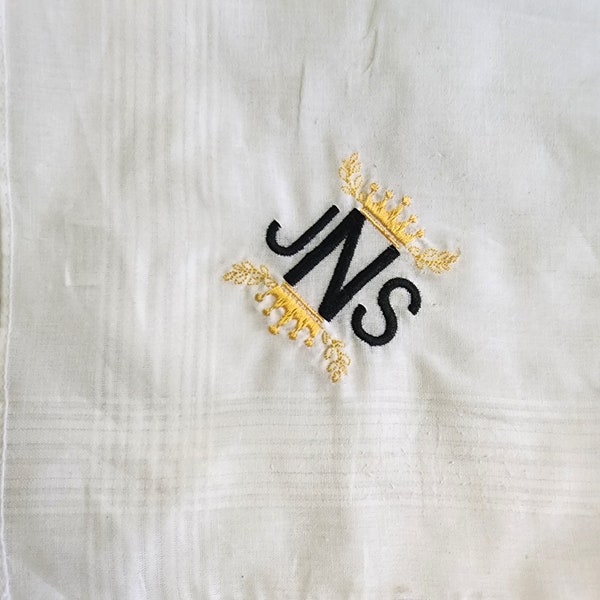 Monogrammed Pocket Square - Etsy