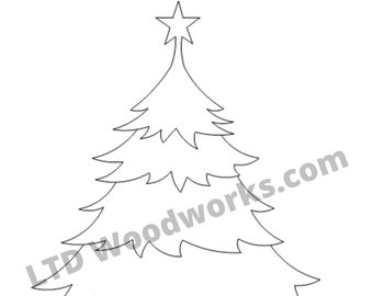 Christmas Tree Scroll Saw Pattern - Etsy