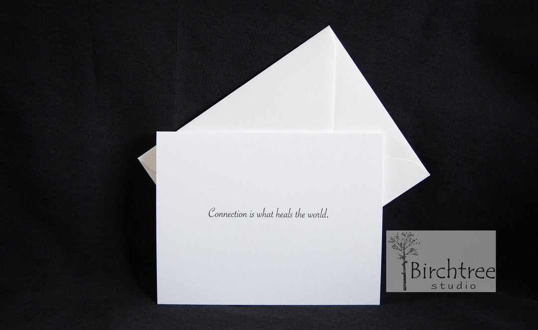 Connection Heals the World Card or Print, Birchtree Studio Cards ...