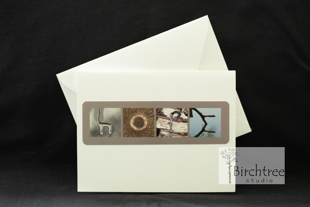 Hope Card or Print, Photo Nature Letters, Birchtree Studio Cards ...