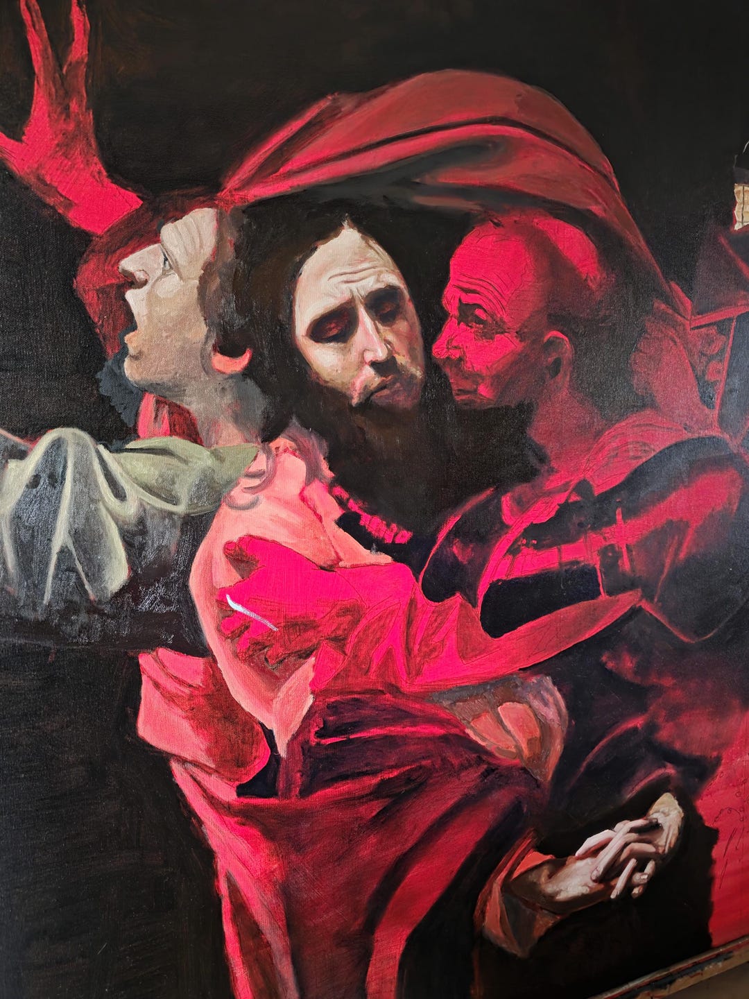 The Taking of Christ — Original Oil Painting, 60 in × 48 In. Classical ...