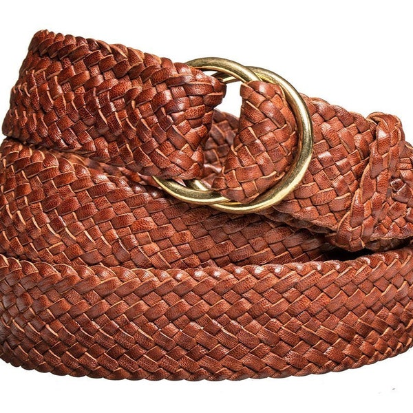 Tan Braided Belt - Etsy