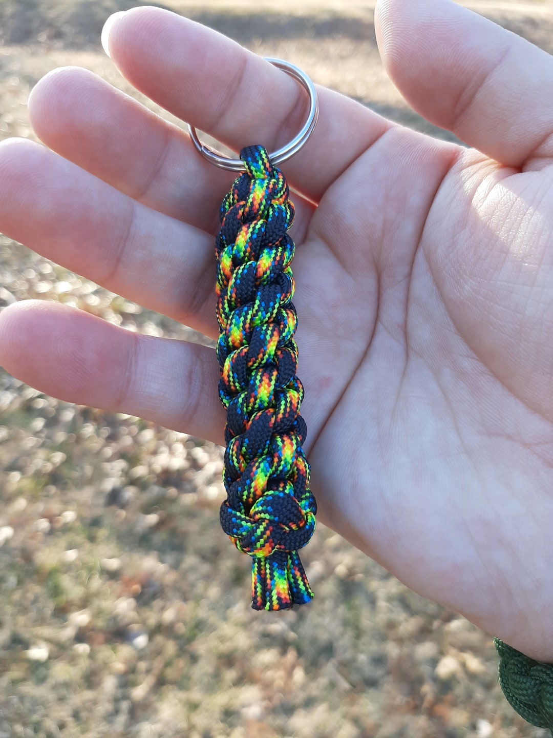 Round Crown Sinnet Keychains / Paracord Key Fobs - Etsy