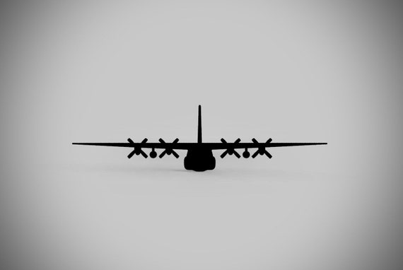 C-130H Steel Wall Art Silhouette - Etsy