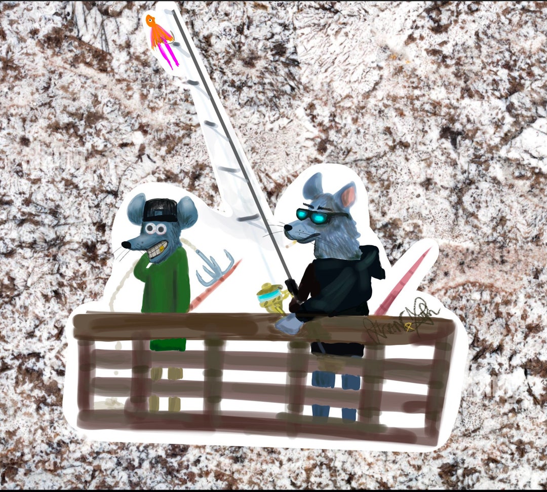 Pier Rat Sticker - Etsy