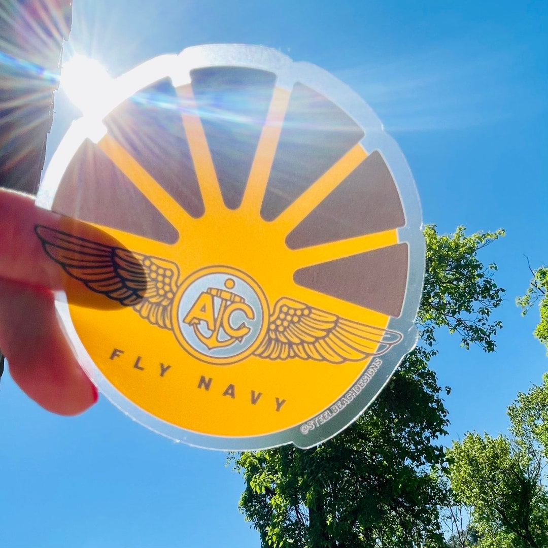 Navy Aircrew Sticker Navy AC Wings Decal Fly Navy - Etsy