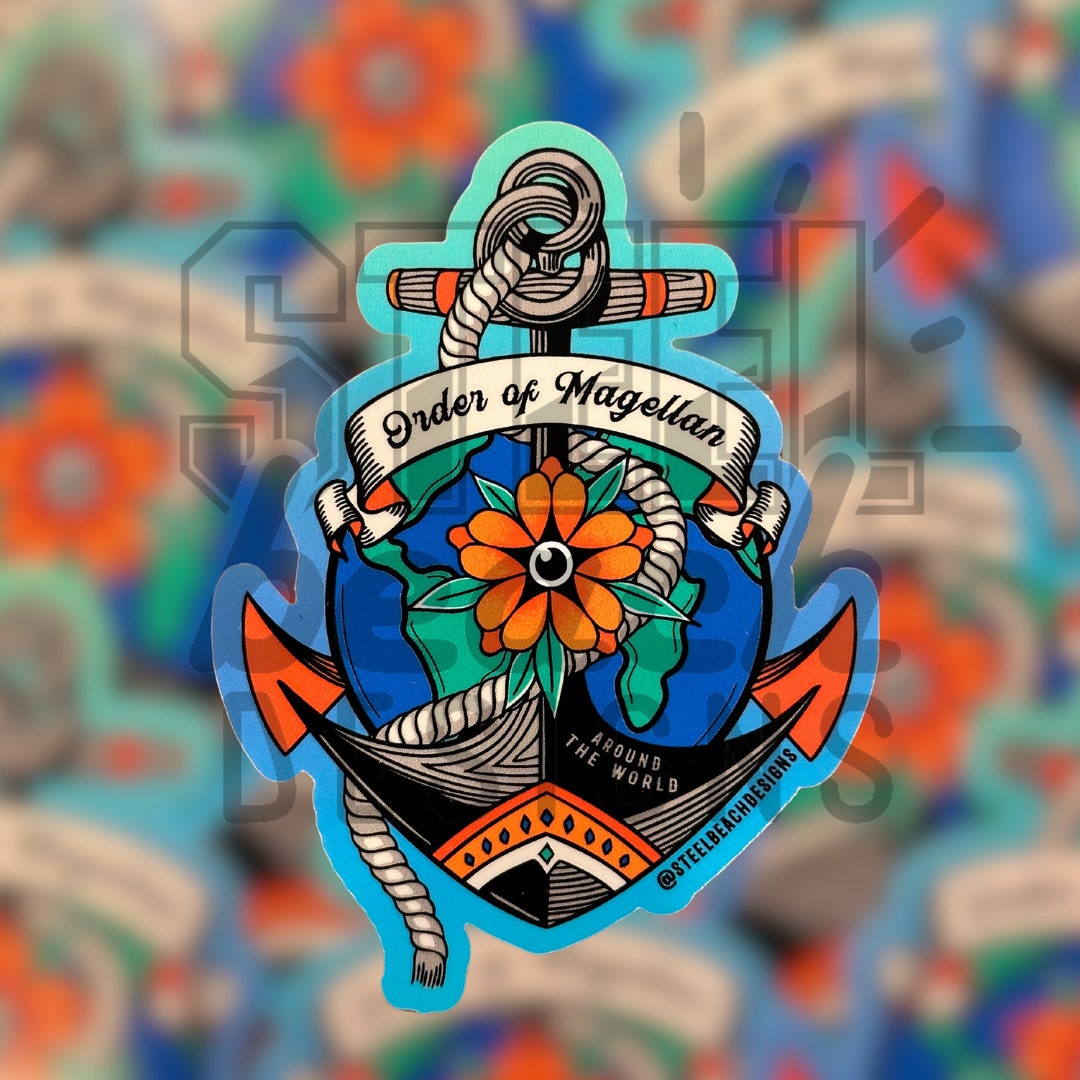 Order of Magellan Sticker - Navy Decal - Sailing Around the World - Etsy