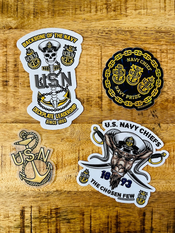 Navy Chief Sticker Pack CPO Decal Bundle Chief's Mess - Etsy