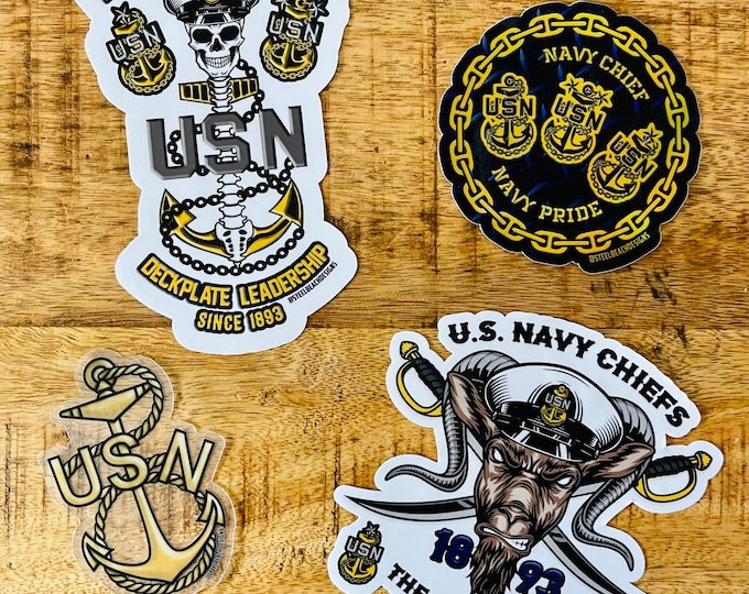 Navy Chief Sticker Pack CPO Decal Bundle Chief's Mess - Etsy