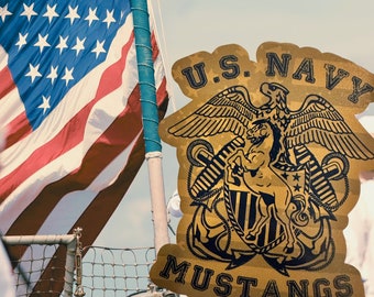 NAVY LDO MUSTANG / Officer / Gifts for Him / Gifts for Her Free ...