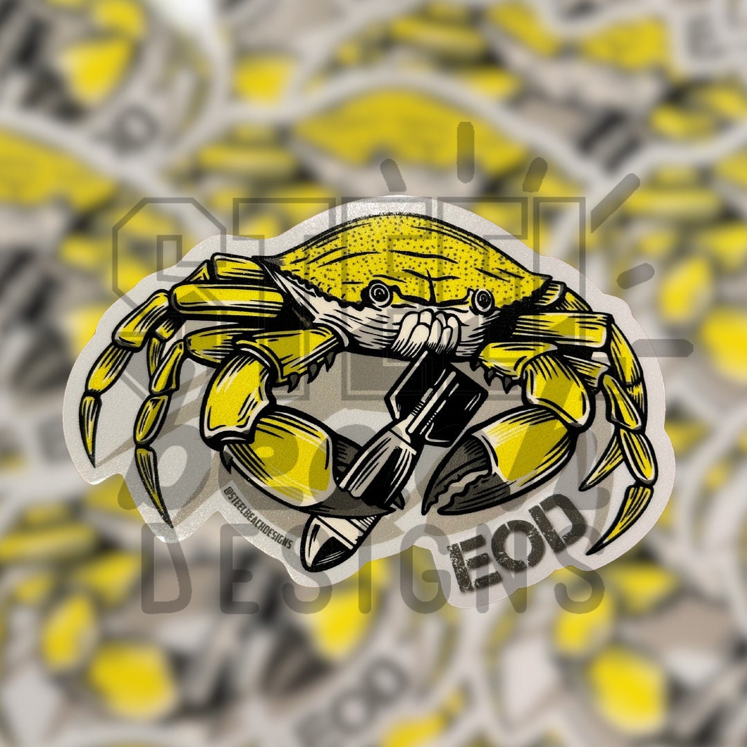 EOD Sticker - Bomb Disposal Military - EOD Insignia Crab - Etsy