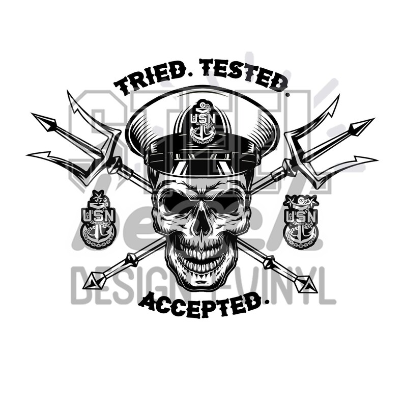 Navy Chief Skull Tshirt Distressed Flag CPO Mess Shirt | Etsy