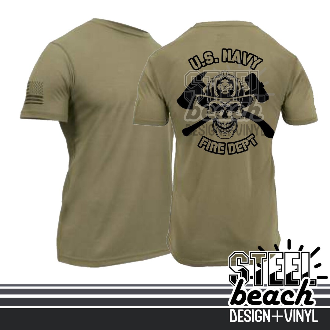Military FIRE DEPT - Damage Controlman DC Rate Veteran - Coyote Brown ...