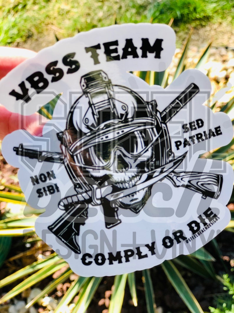 VBSS TEAM Sticker Navy Decal Non Sibi Sed Patriae | Etsy