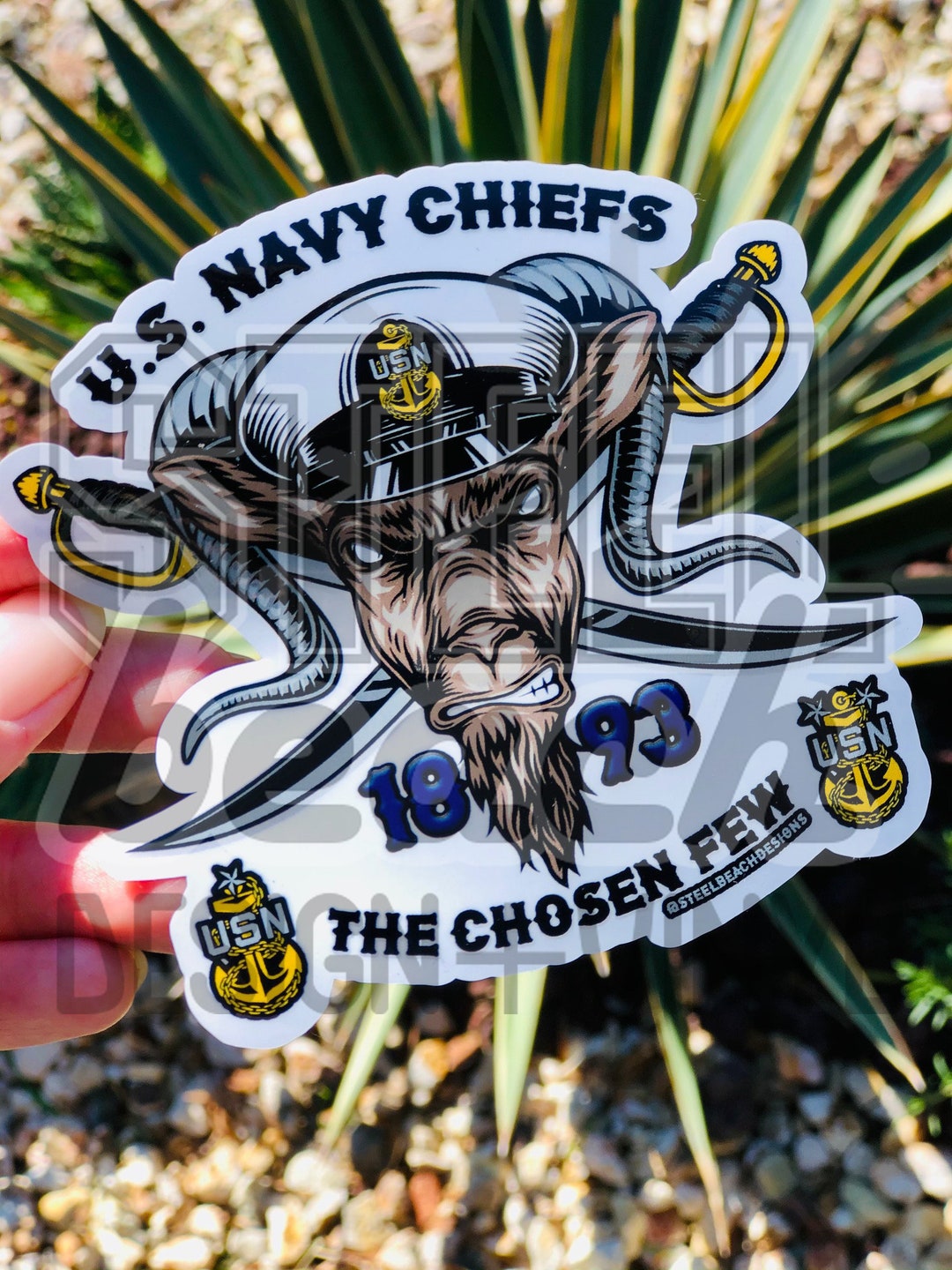 CPO Chief Sticker - Goat Locker Decal - Military Chief Pride Veteran ...