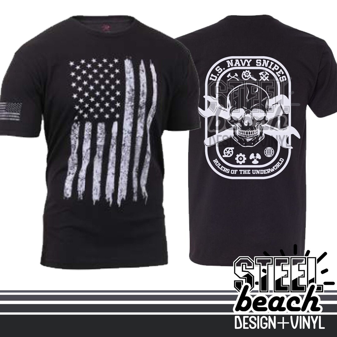 Navy SNIPE T-shirt Distressed Flag Shirt Navy Engineering - Etsy