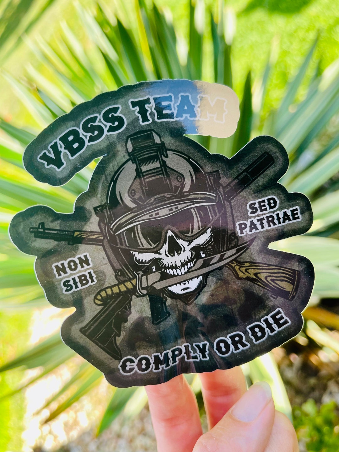 VBSS TEAM Sticker - Navy Decal - Non Sibi Sed Patriae - Etsy