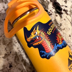 Golden Dragon Sticker - Navy Decal - Crossing the International ...
