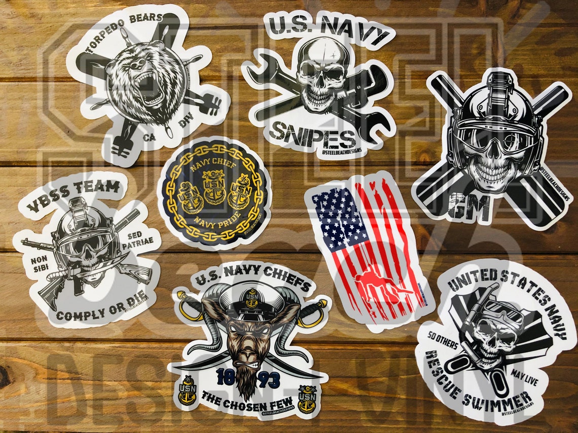 Navy Chief Anchor Sticker Navy Decal Navy Chief Navy Pride | Etsy