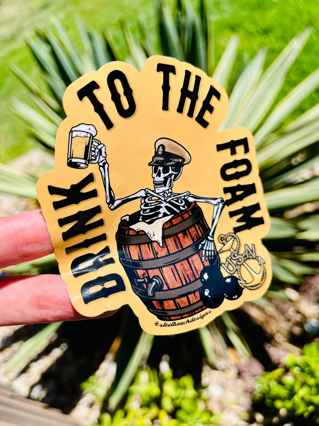 CPO Chief Sticker - CPO Drink to the Foam Decal - Military Chief Pride ...