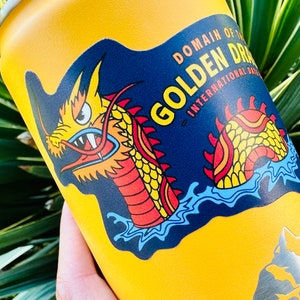 Golden Dragon Sticker - Navy Decal - Crossing the International ...