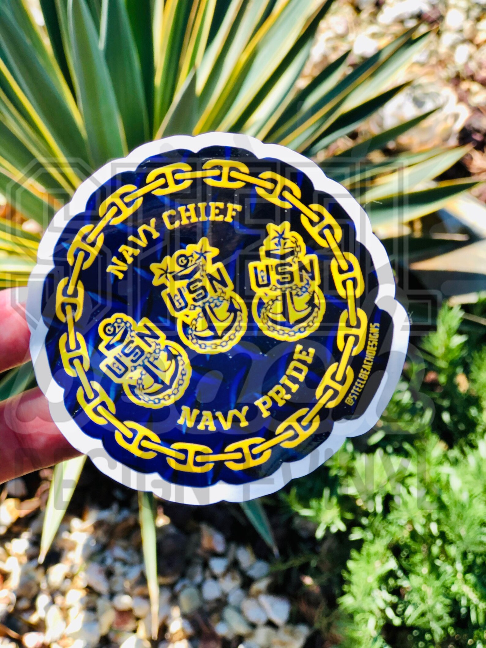 Navy Chief Anchor Sticker Navy Decal Navy Chief Navy Pride - Etsy