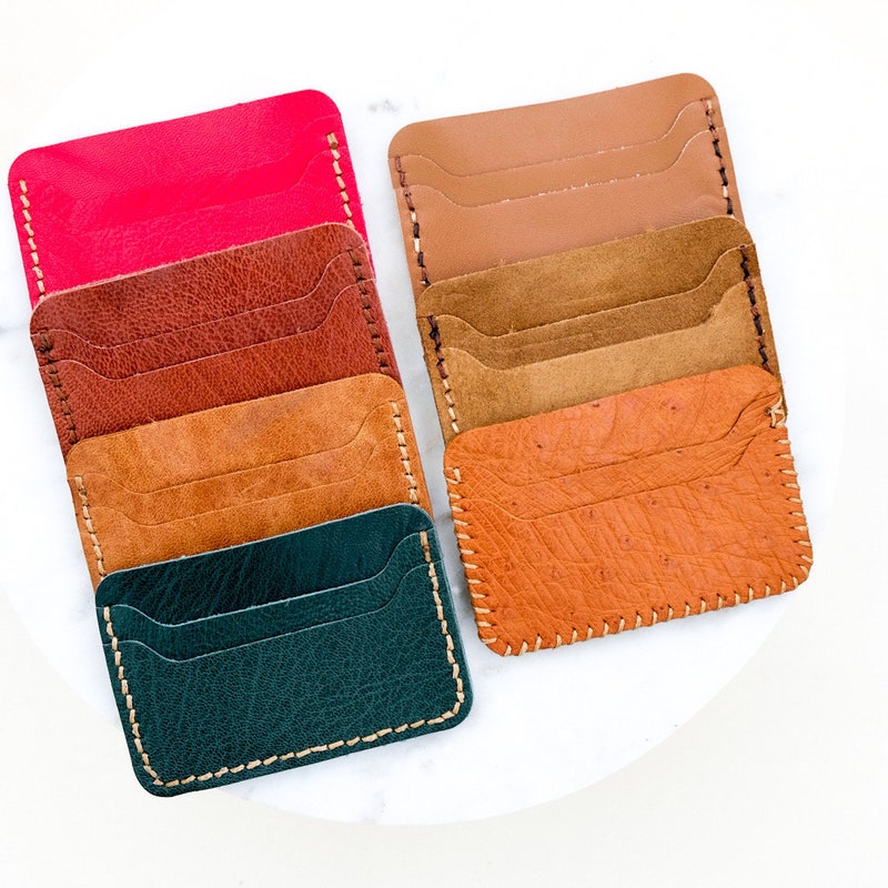 Card Holder Handstitched - Etsy UK