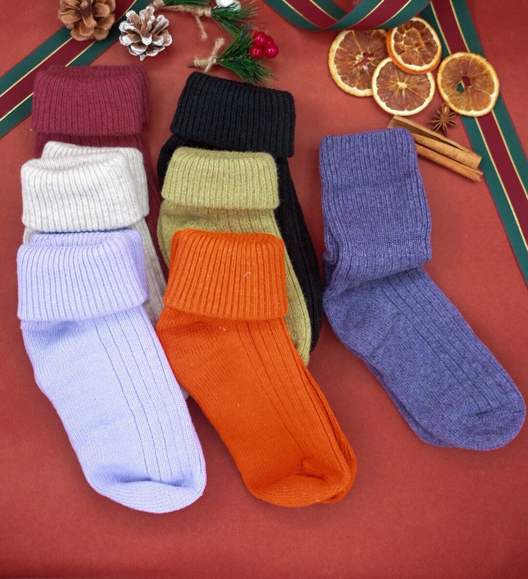 Wool Boot Socks, 14 Different Colors, High Quality Lambs Wool Socks for ...