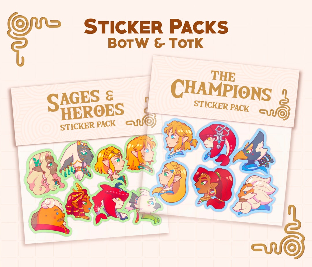 Botw and Totk Sticker Packs - Etsy