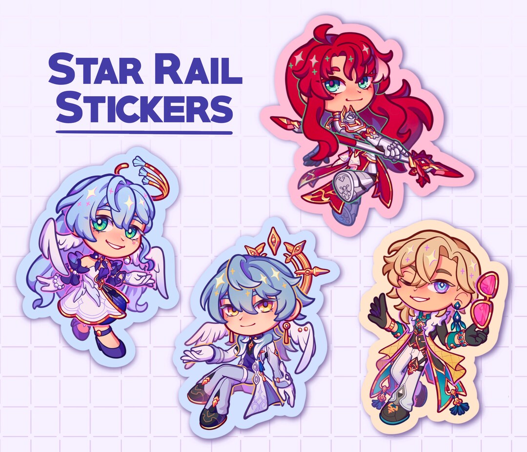 Honkai: Star Rail Stickers Argenti, Robin, Sunday, Adventurine - Etsy