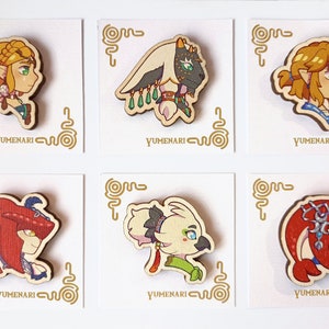 Zelda Botw & Totk | Wooden Pins - Etsy